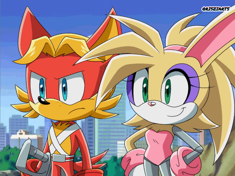 Antoine And Bunnie In Sonic X By Risziarts On Deviantart