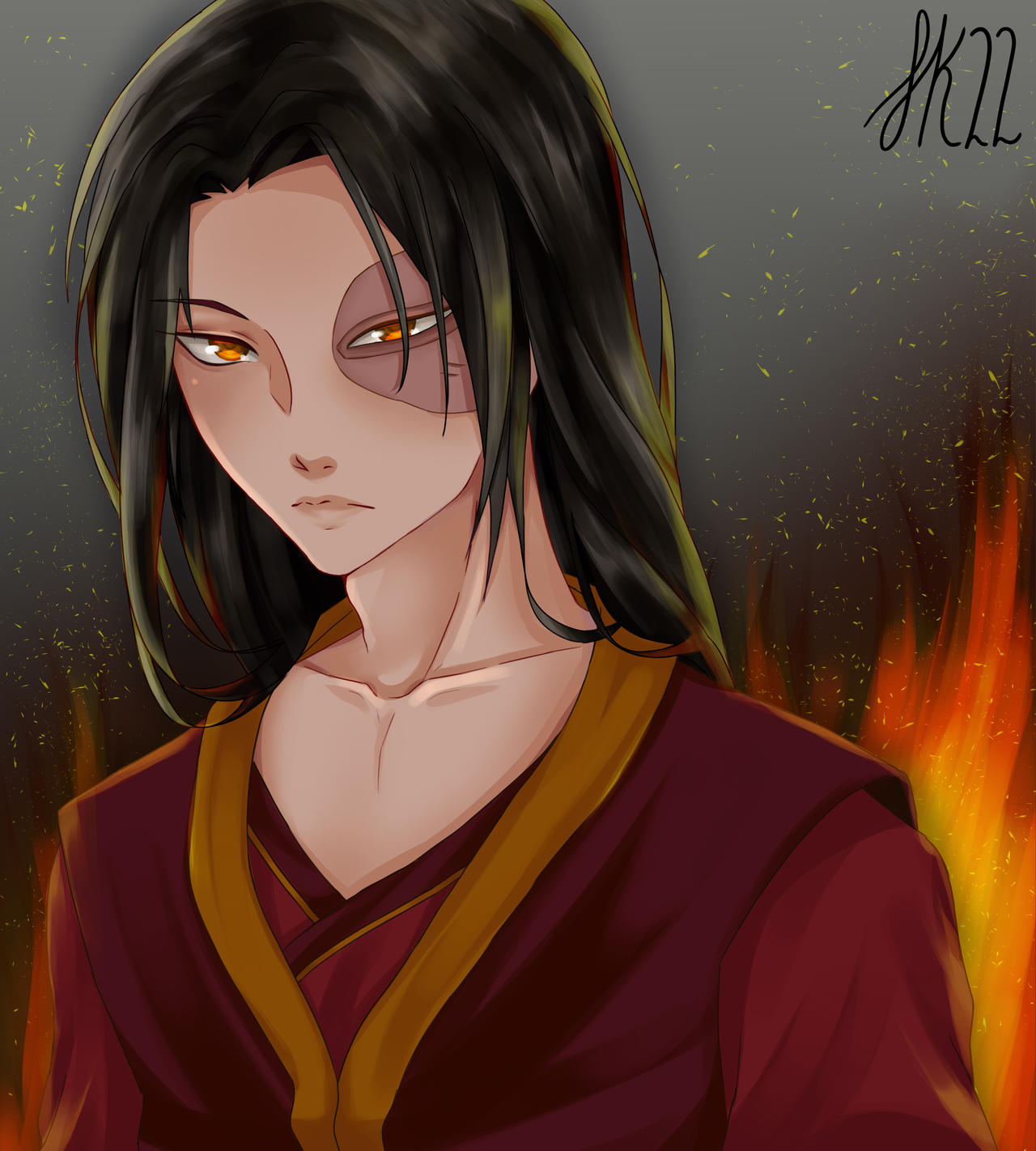 Long Haired Zuko By Solartzy On Deviantart