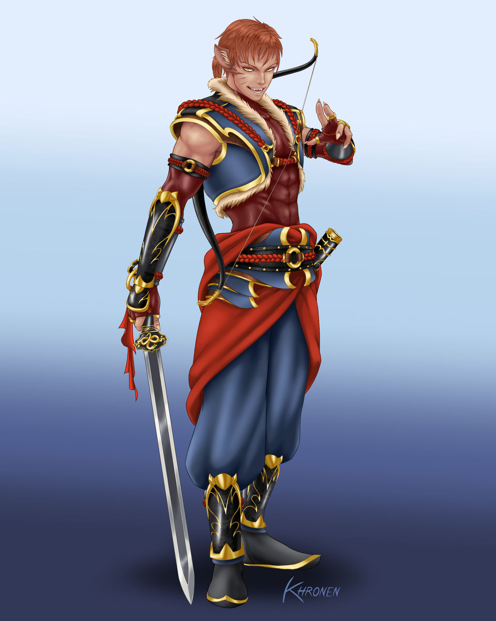 Dnd Shapeshifter Monk Kensei Commission By Khronen On Deviantart