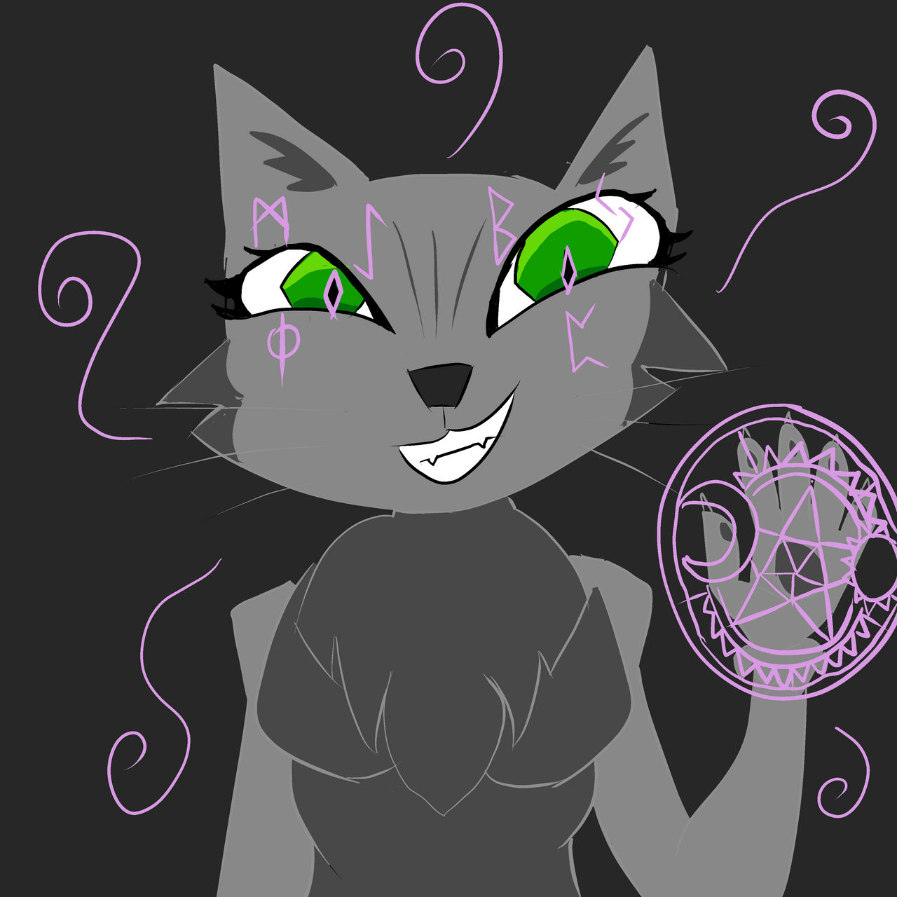 Demonic Little Grey Cat by LaToreadora on DeviantArt Demonic Little Grey Cat by LaToreadora on DeviantArt