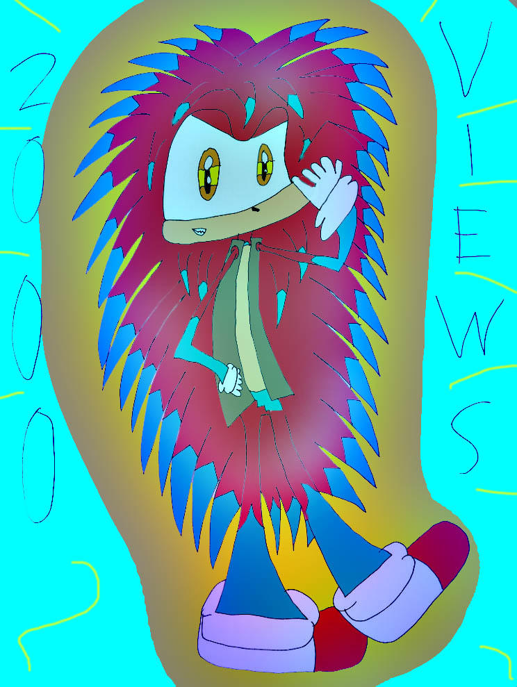 2000 Pageviews Super Flea by FleatheHedgehog on DeviantArt