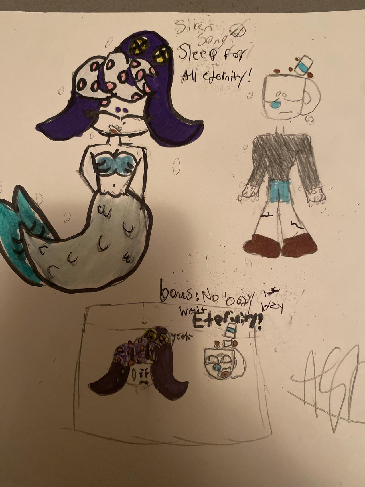Cala Maria And Mugman By That0gay0person On Deviantart