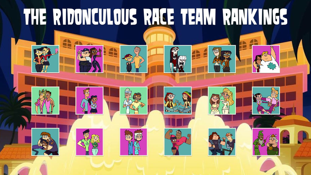 My Ridonculous Race Team Rankings By Kitty Mcgeeky97 On Deviantart