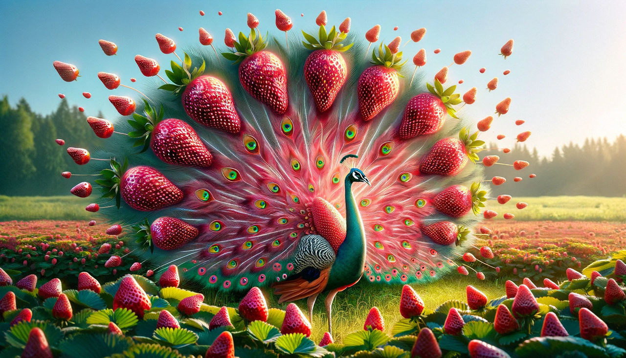 Strawberry Peacock By Heartyjessman On Deviantart