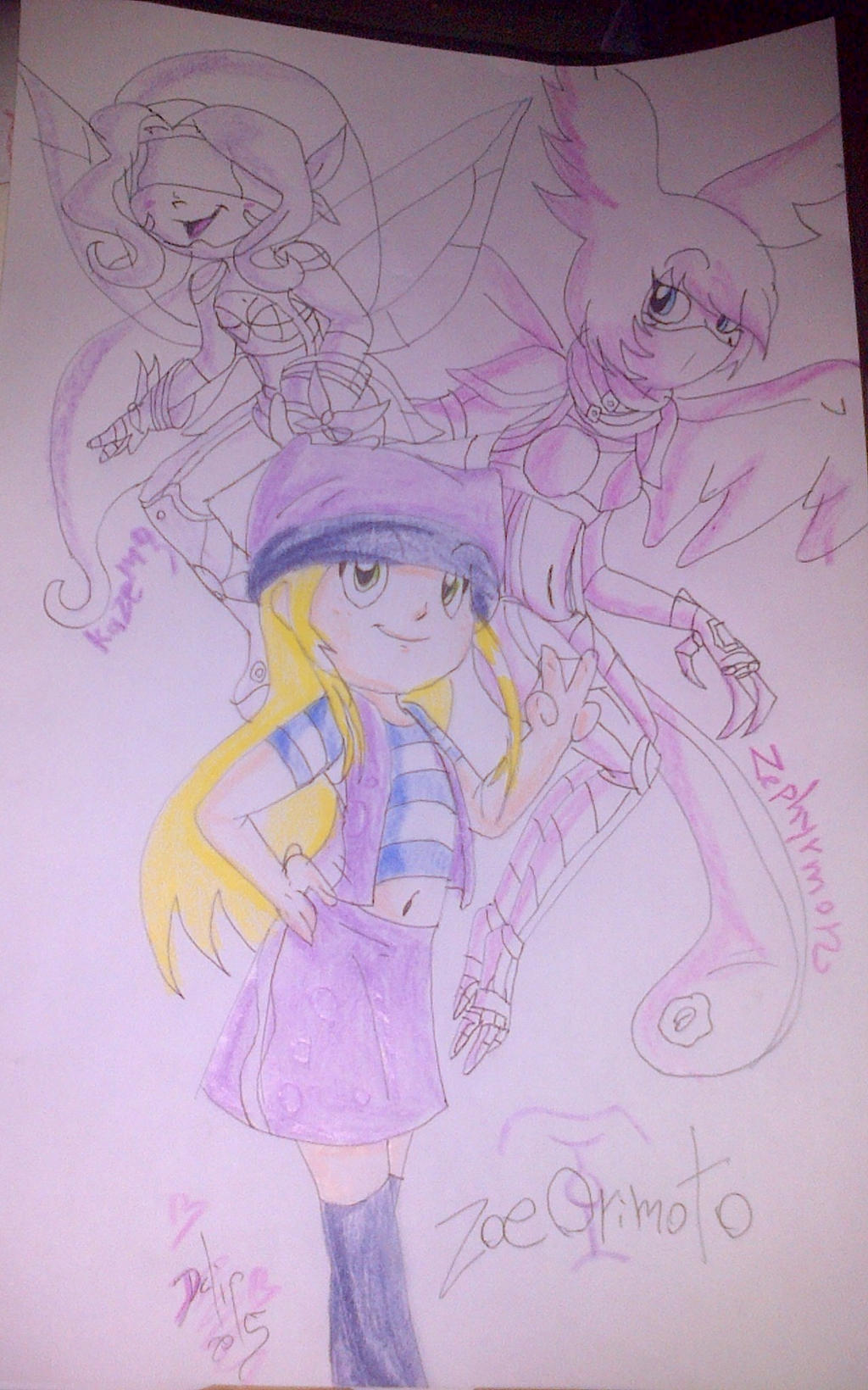 Digimon Frontier Zoe Digievoluciones By Delijz On Deviantart