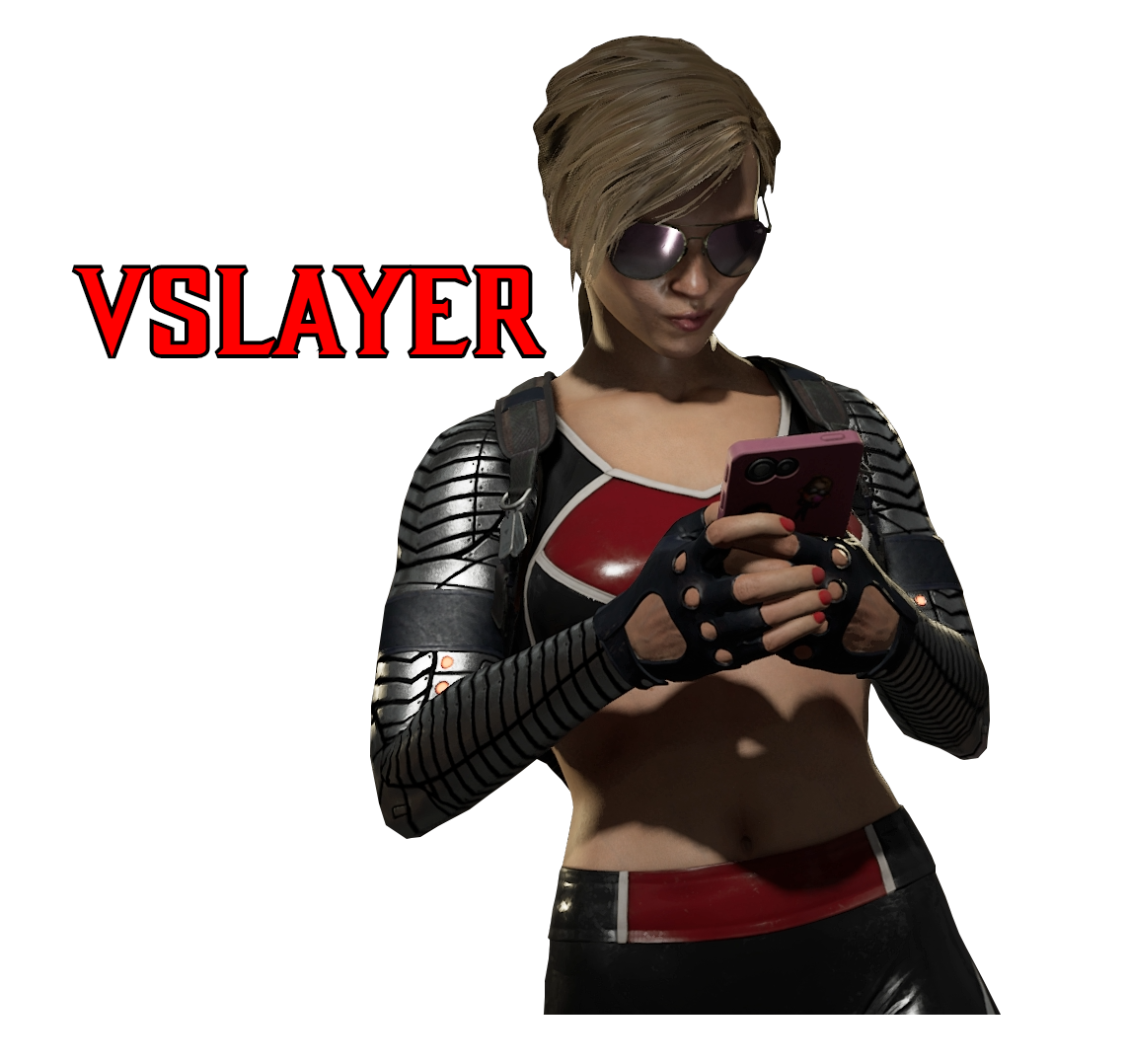 Mk11 Cassie Cage Render Texting Intro By Vslayerart On Deviantart