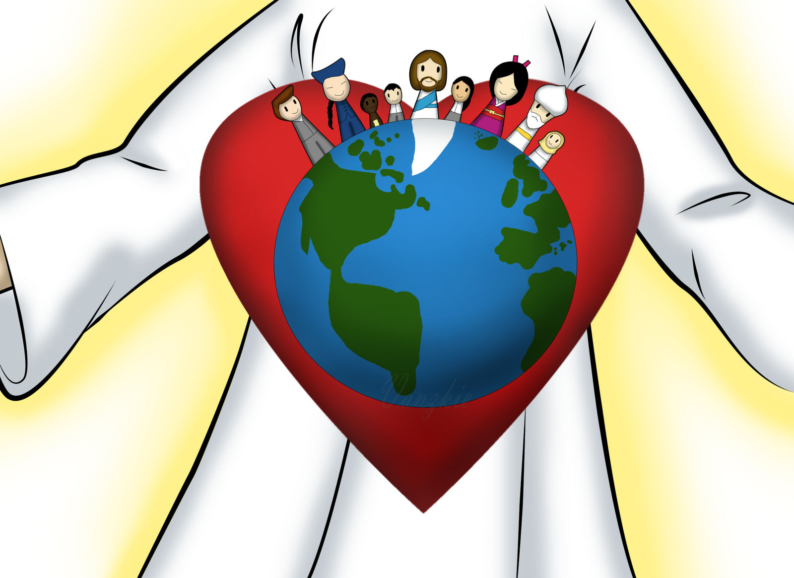 God Loves the World (digitalized) by Vanzkie on DeviantArt God Loves the World (digitalized) by Vanzkie on DeviantArt
