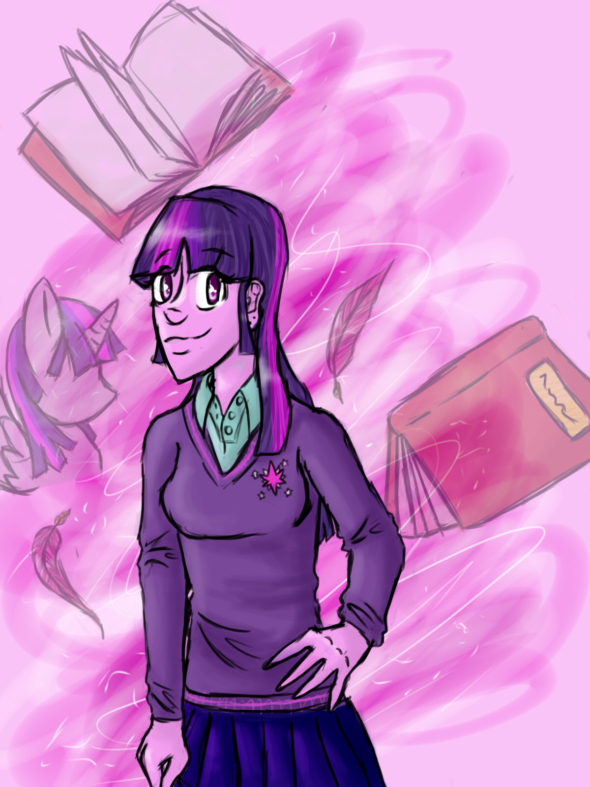 Human Twilight Sparkle By Woopbloop101 On Deviantart