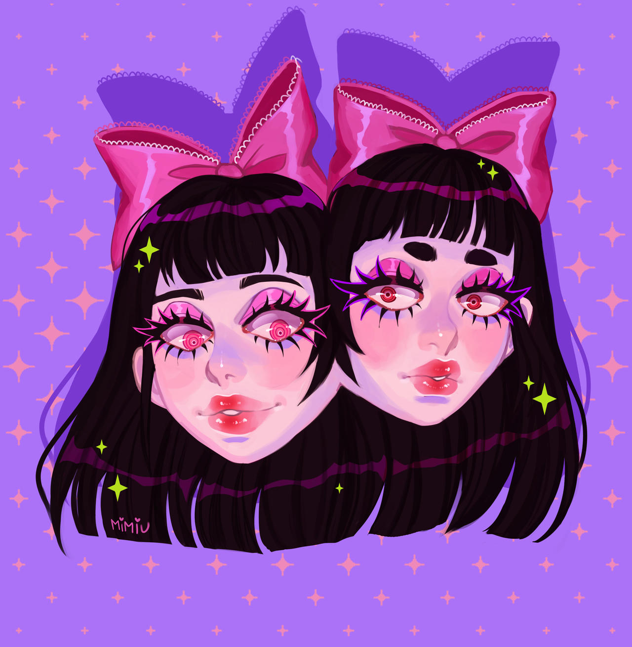 Redraw Twins By Miimiiu On Deviantart