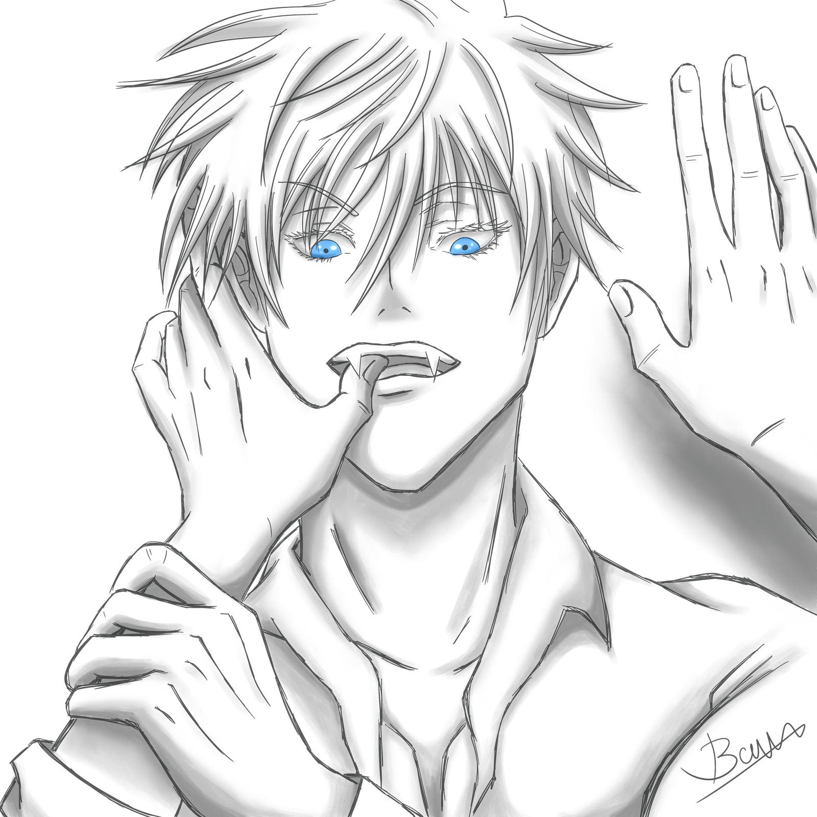 Vampire Gojo Jjk By Barmek On Deviantart