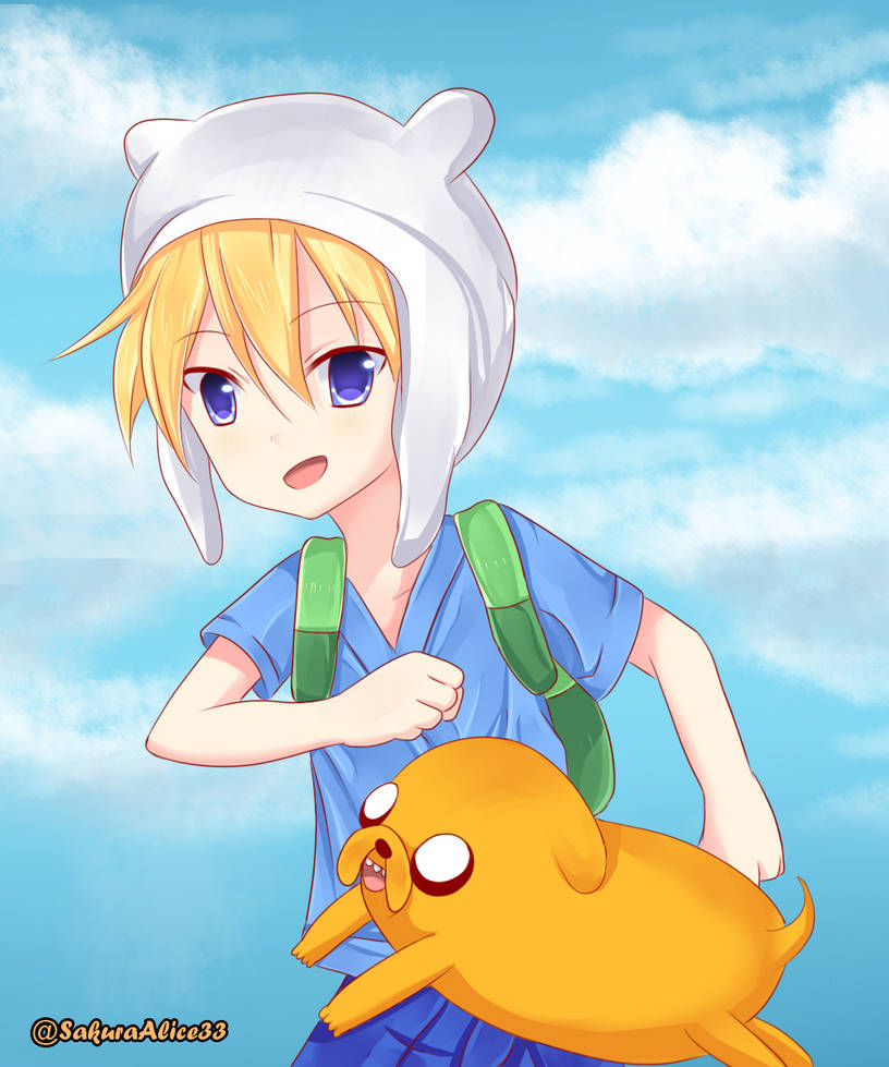 Anime Finn And Jake By Sakuraalice33 On Deviantart