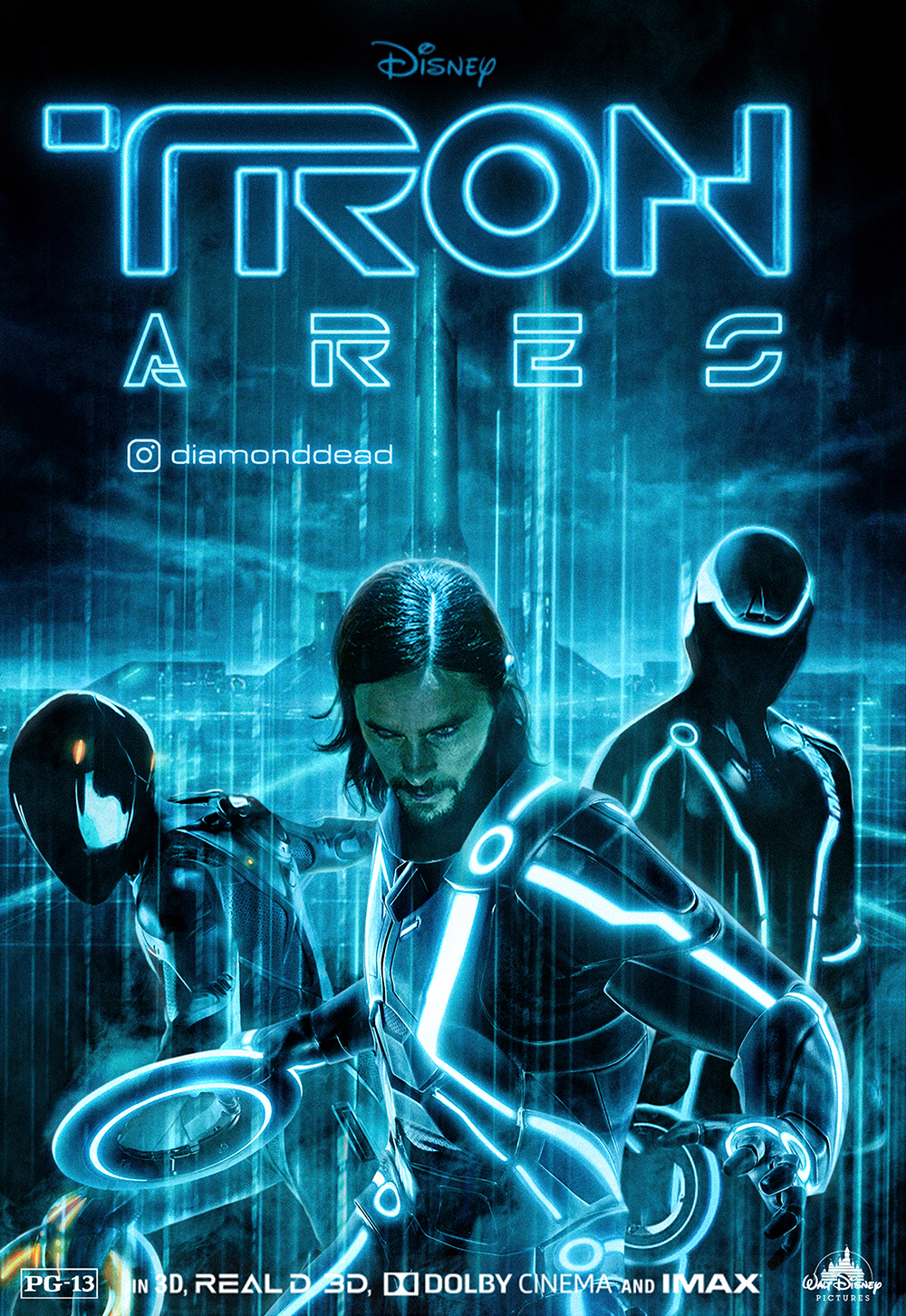 Tron Ares Tron 3 Starring Jared Leto By Diamonddead Art On Deviantart