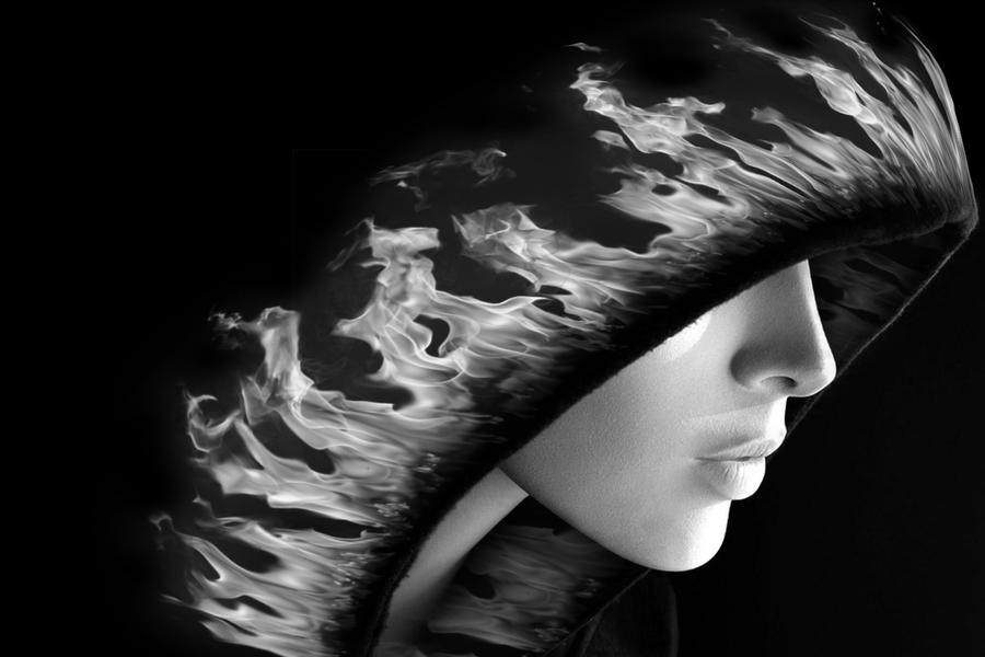 Girl Fire By Icebl00d On Deviantart