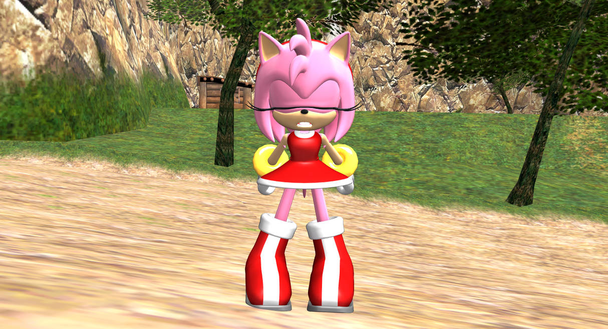 Amy Rose Sneezing Mmd By Sonic O Tron On Deviantart