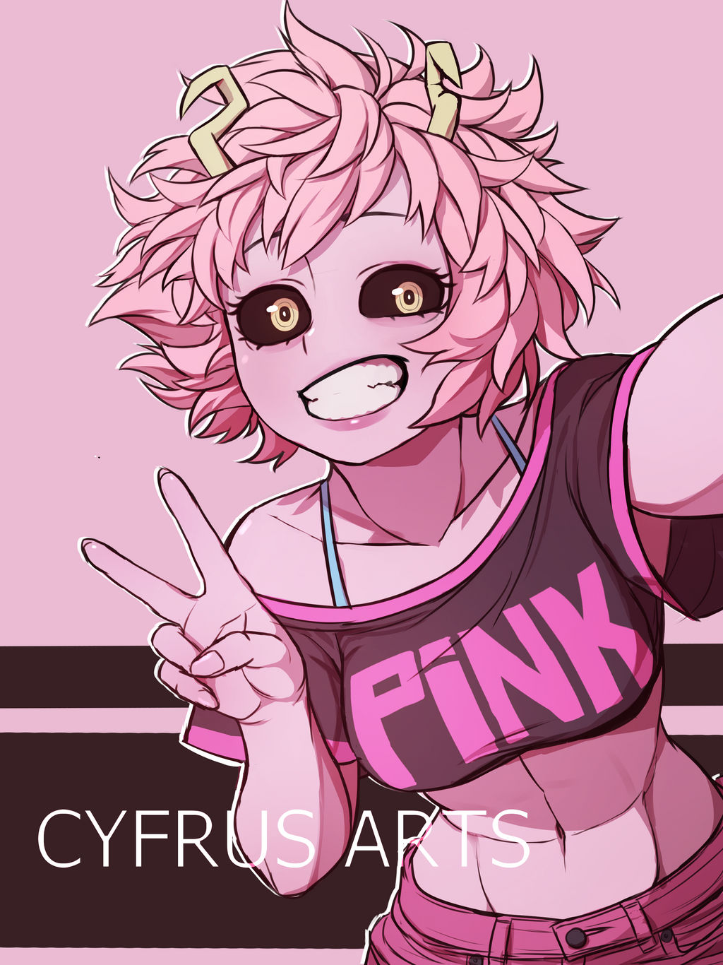 Mina Ashido fanart by Cyfrus on DeviantArt Mina Ashido fanart by Cyfrus on DeviantArt
