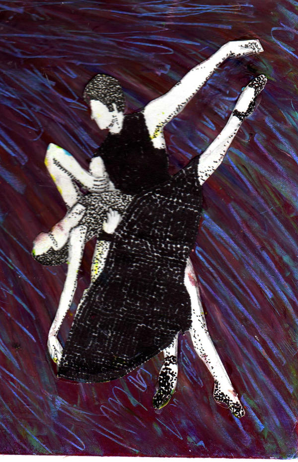 Pointillism Dancers by destinys-demon on DeviantArt