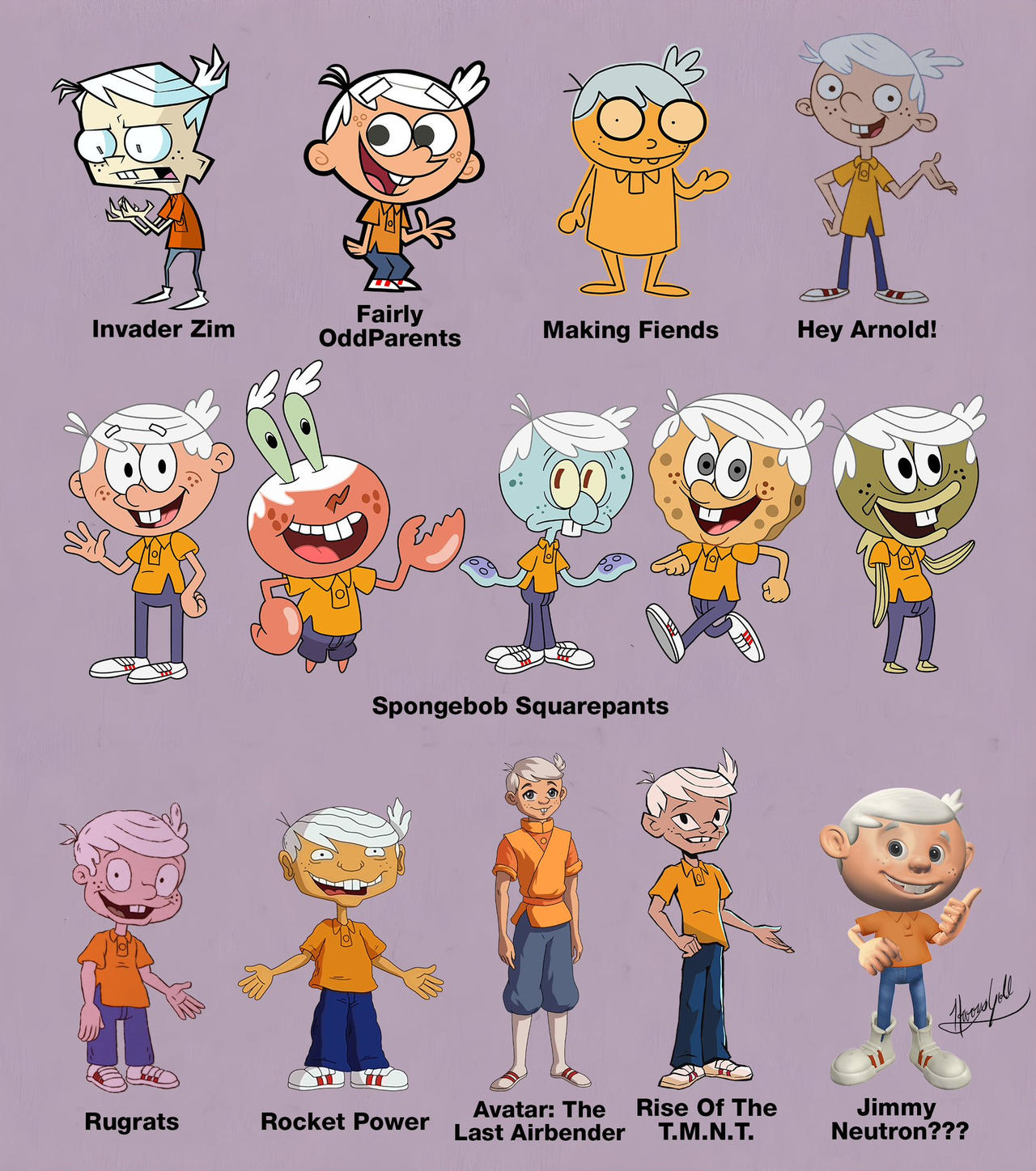 Lincoln Loud In Different Nickelodeon Art Styles by Trainboy452 on ... Lincoln Loud In Different Nickelodeon Art Styles by Trainboy452 on ...