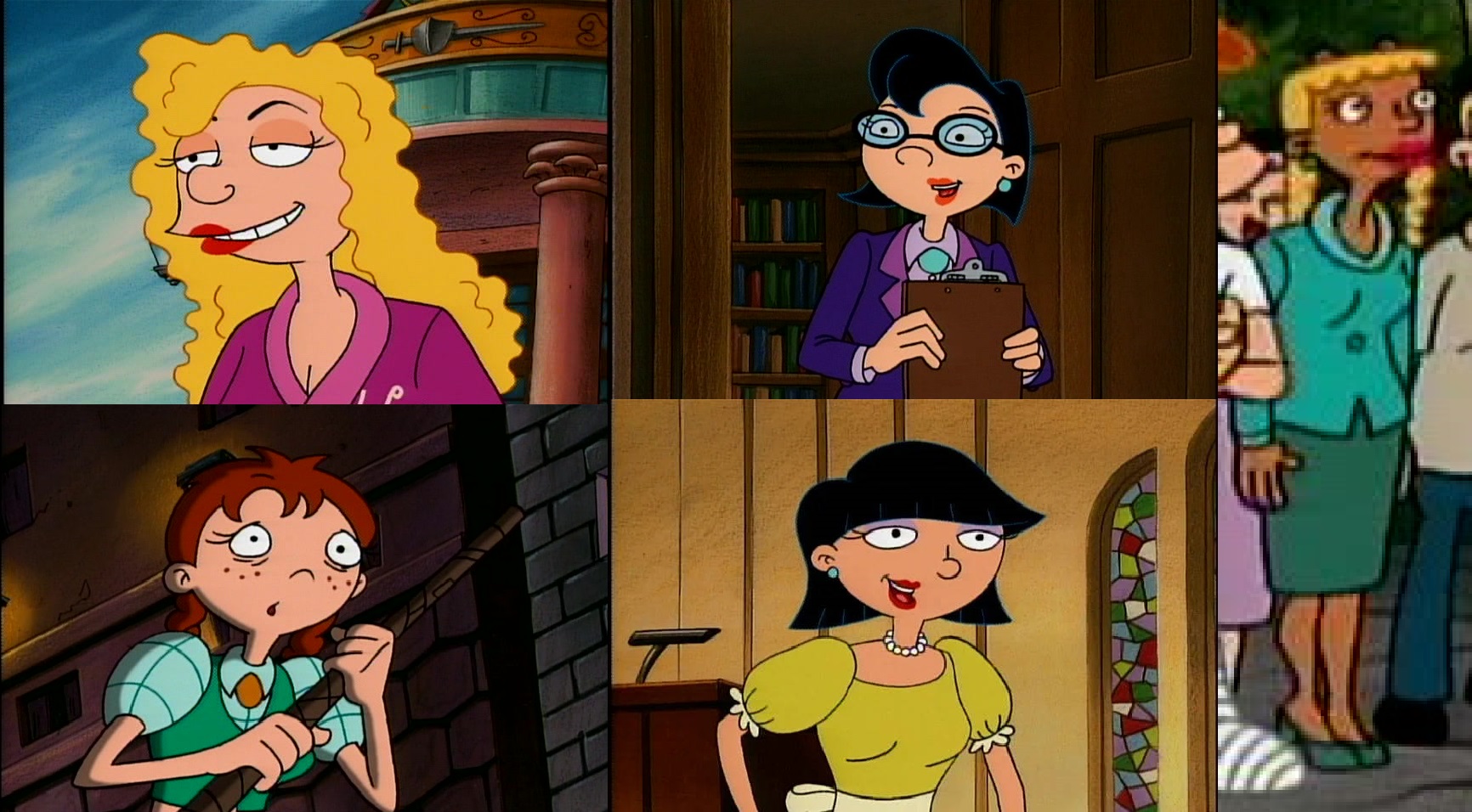 Hey Arnold Adults Helga Pheobe Lila Rhonda Nadine By Uribemartz On Deviantart