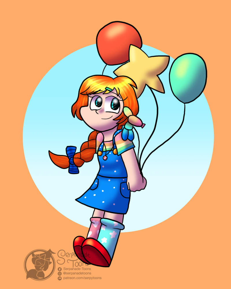 Balloon Girl Comm By Serpanade Toons On Deviantart