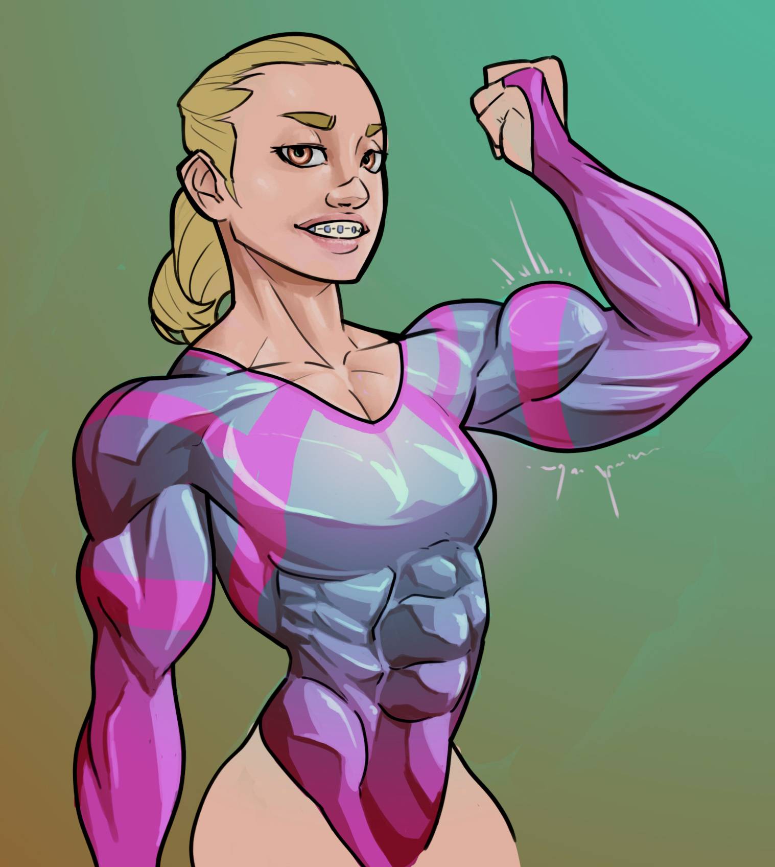Muscle Girl Art Morph 11 By Haldann On Deviantart