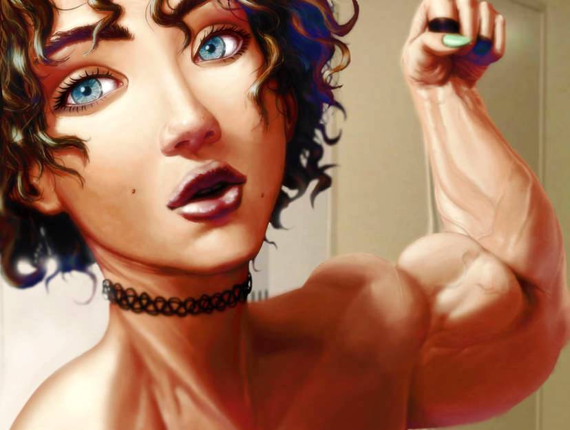 Muscle Girl Art Morph 13 By Haldann On Deviantart