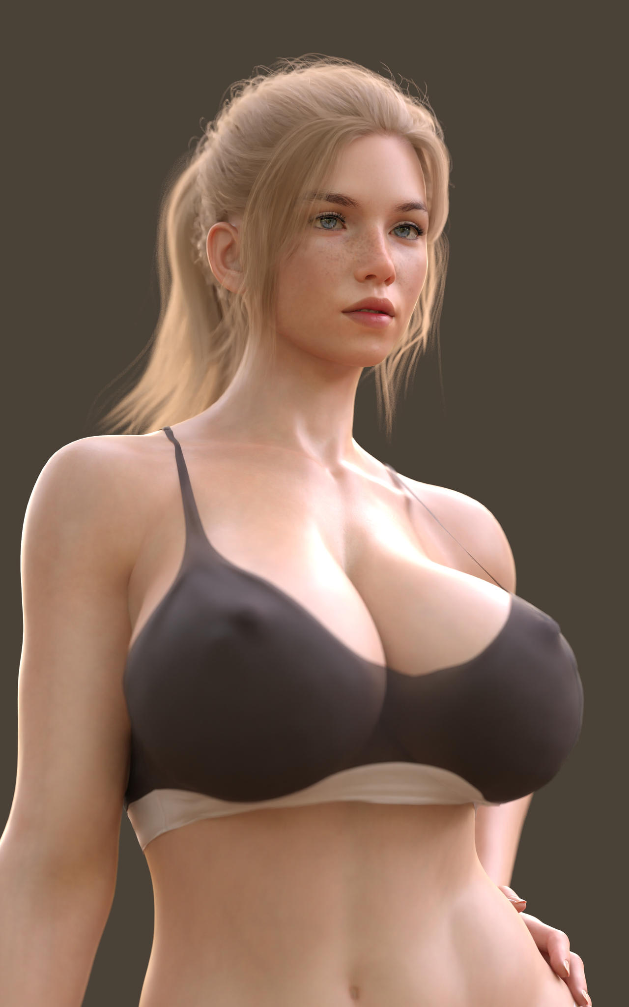 Emma Confident Stand Close Up Pose By Henryrender On Deviantart