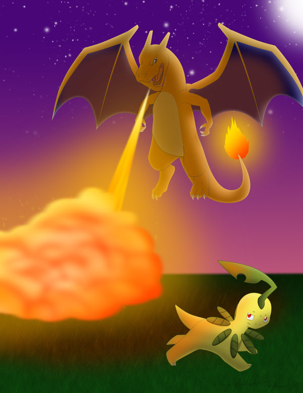 Charizard Vs Bayleef By Northstar2x On Deviantart