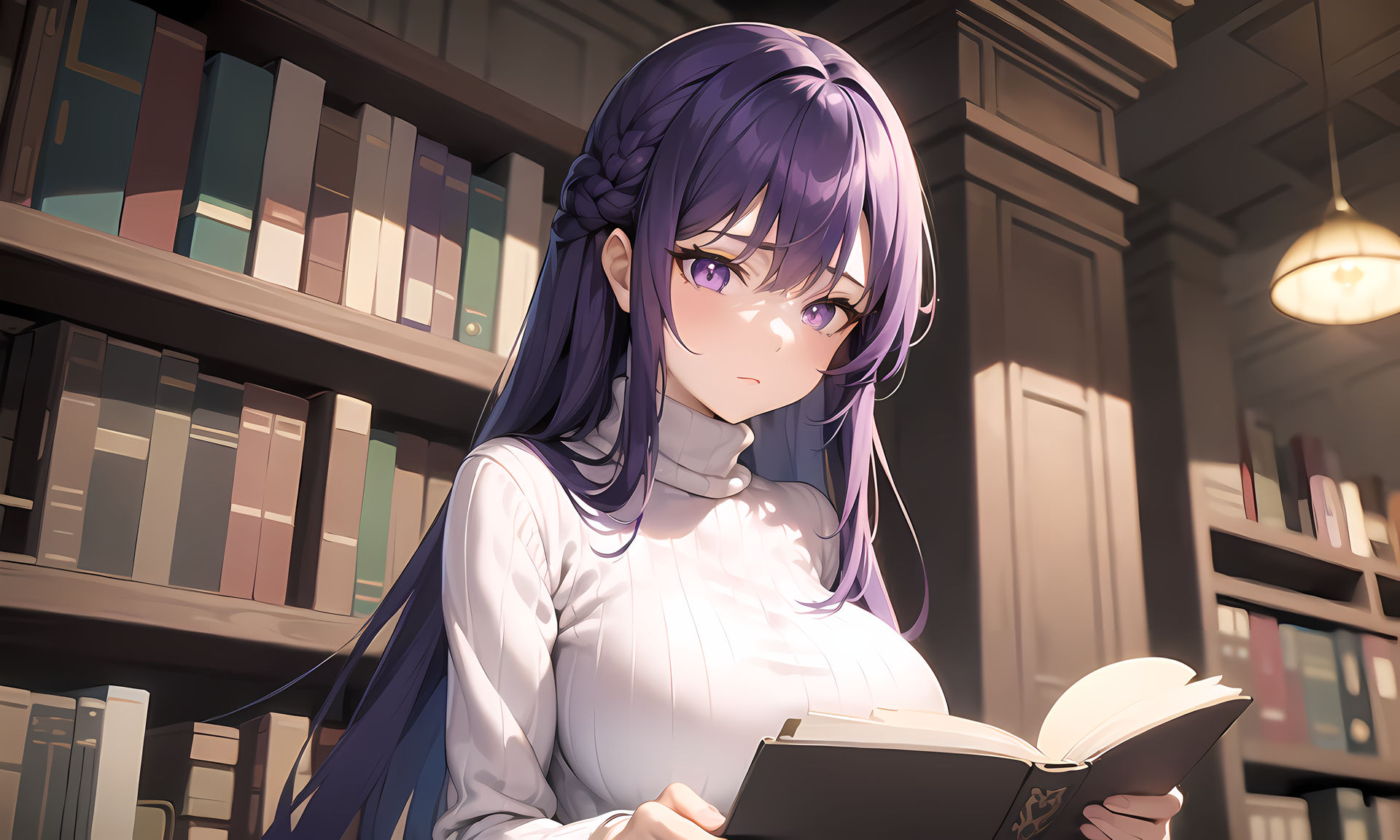 Yuri From Ddlc Reading By Meteoricdragon On Deviantart