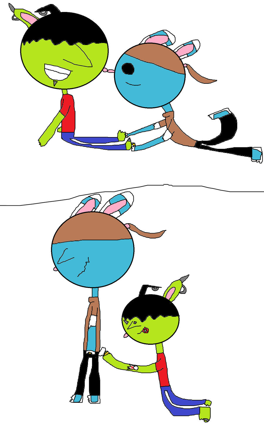 Tickle Fight By Girnoir On Deviantart