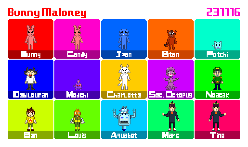 Bunny Maloney Pixel Art Cast By Chippercelery23 On Deviantart