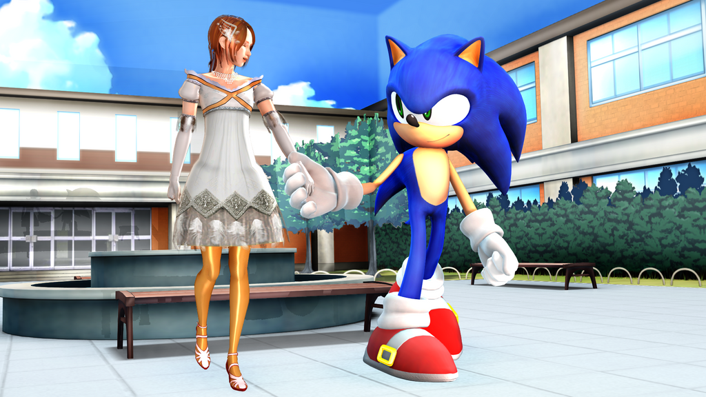 Mmd X Sonic Elise X Sonic A Romantic Stroll~ By Namisakiwa On Deviantart