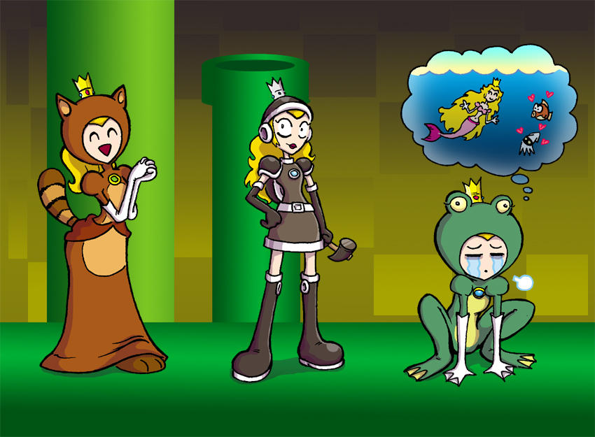 SMB3: Peach Suits by Mr-DNA on DeviantArt