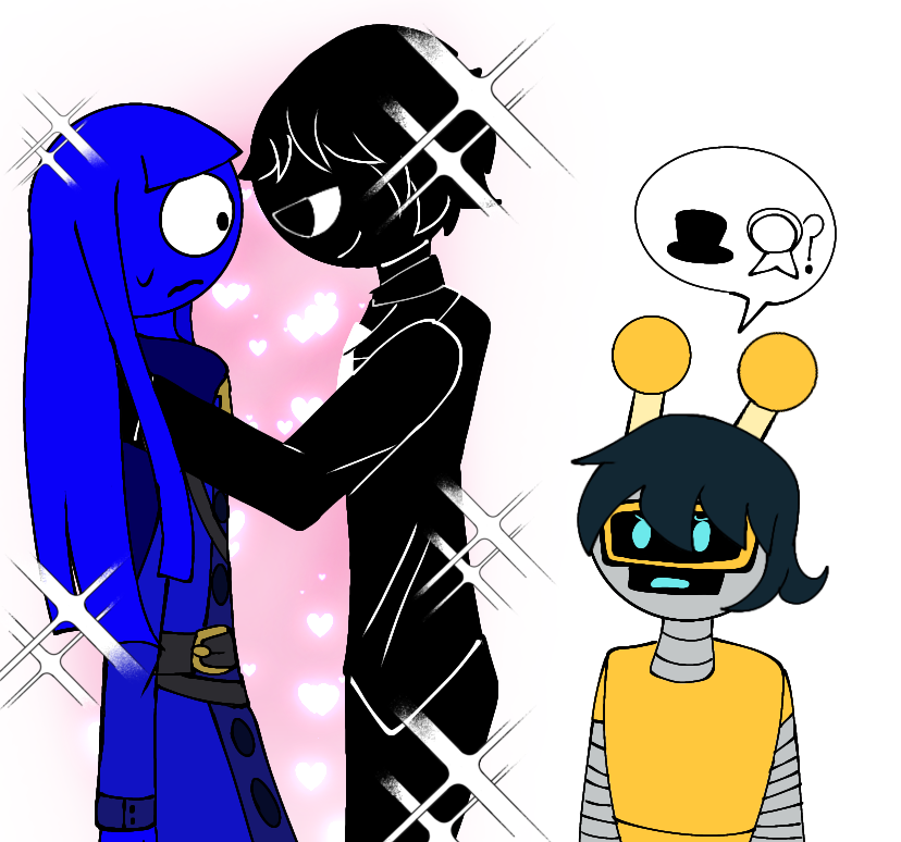 Jevin X Blackalso Fun Bot Look Up Here By Tomozhu On Deviantart