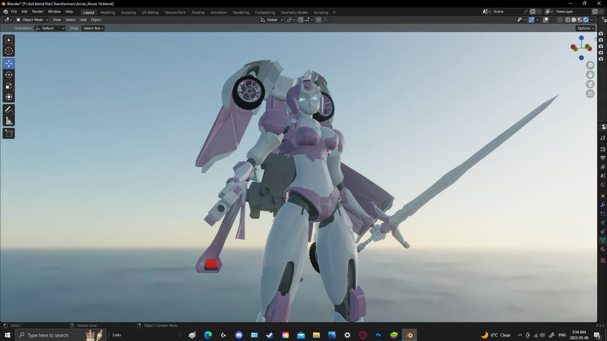 Ex 01 Big Firebird Nicee Arcee Progress 7 By Primus03 On Deviantart