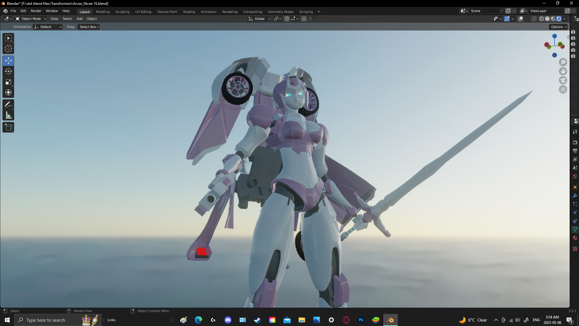Ex 01 Big Firebird Nicee Arcee Progress 7 By Primus03 On Deviantart