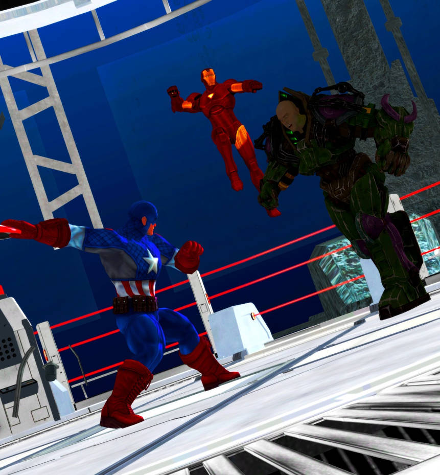 Captain America And Iron Man Vs Lex Luthor By Wolfblade111 On Deviantart