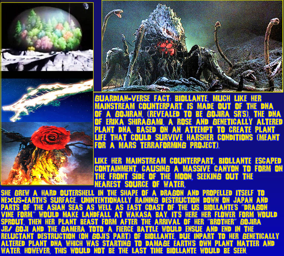 Guardian-Verse Fact: Biollante by WOLFBLADE111 on DeviantArt Guardian-Verse Fact: Biollante by WOLFBLADE111 on DeviantArt