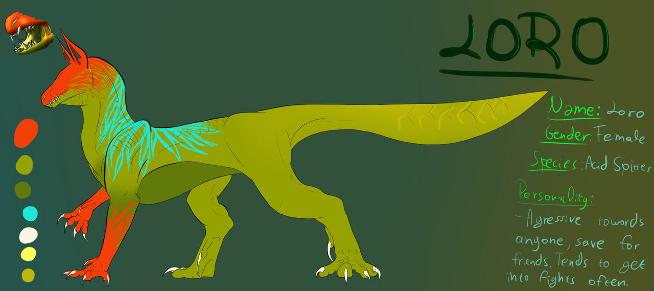 Temporary Reference Sheet Loro By Noctae Corvus On Deviantart