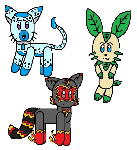 Fakemon Starters Contest by cmara on DeviantArt Fakemon Starters Contest by cmara on DeviantArt