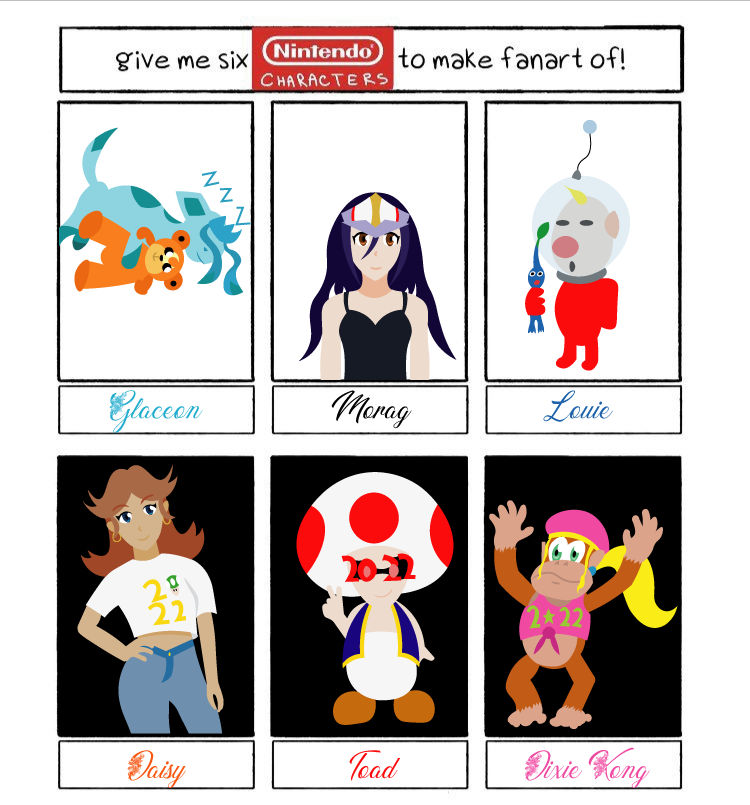 Six Nintendo Fanarts By Lonewolf 45 On Deviantart