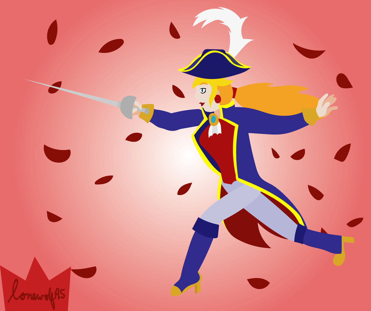 Swordfighter Peach By Lonewolf 45 On Deviantart