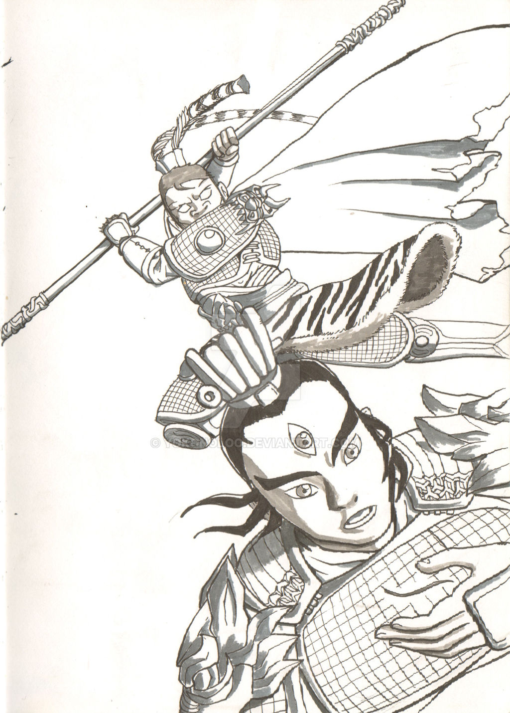 Battle between the Monkey King and Erlang Shen by YokonoLoo on DeviantArt Battle between the Monkey King and Erlang Shen by YokonoLoo on DeviantArt