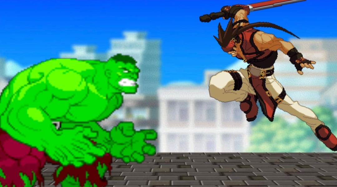 Hulk Vs Sol Badguy Sprite Art By Sebastjimenez On Deviantart