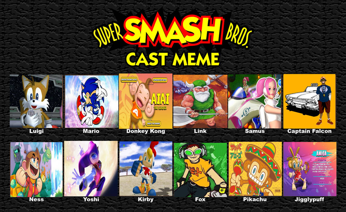 My Super Smash Bros Cast Meme Sega By Sawaokita39 On Deviantart