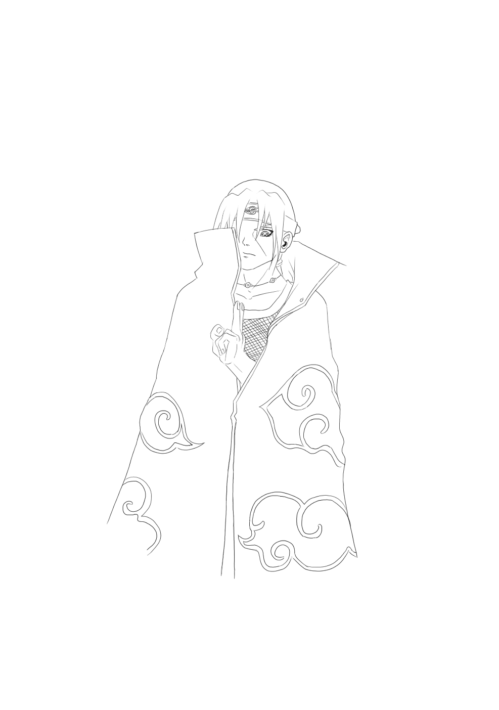 Itachi lineart by Spikiz on DeviantArt