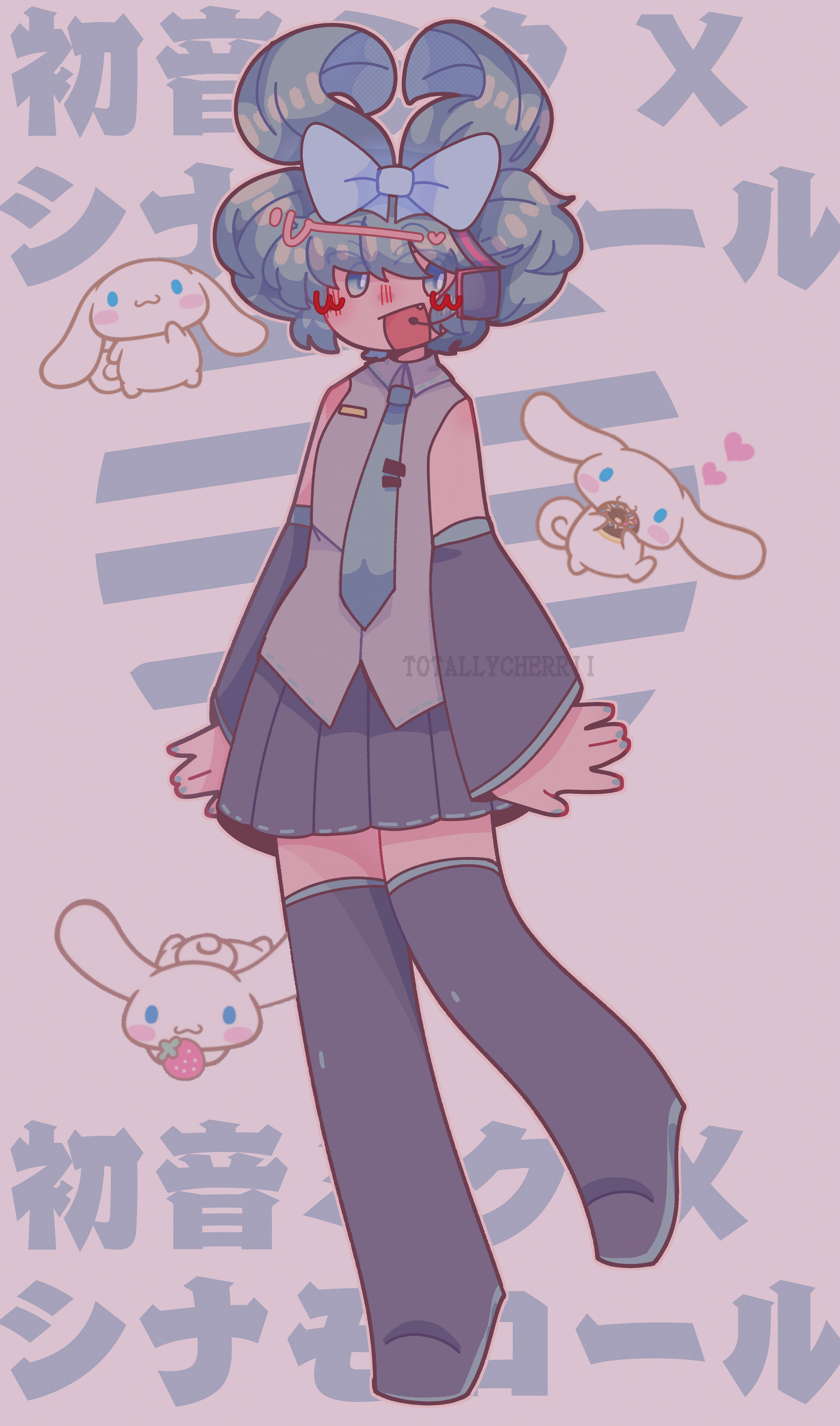Miku X Cinnamoroll By Rakkigomi On Deviantart
