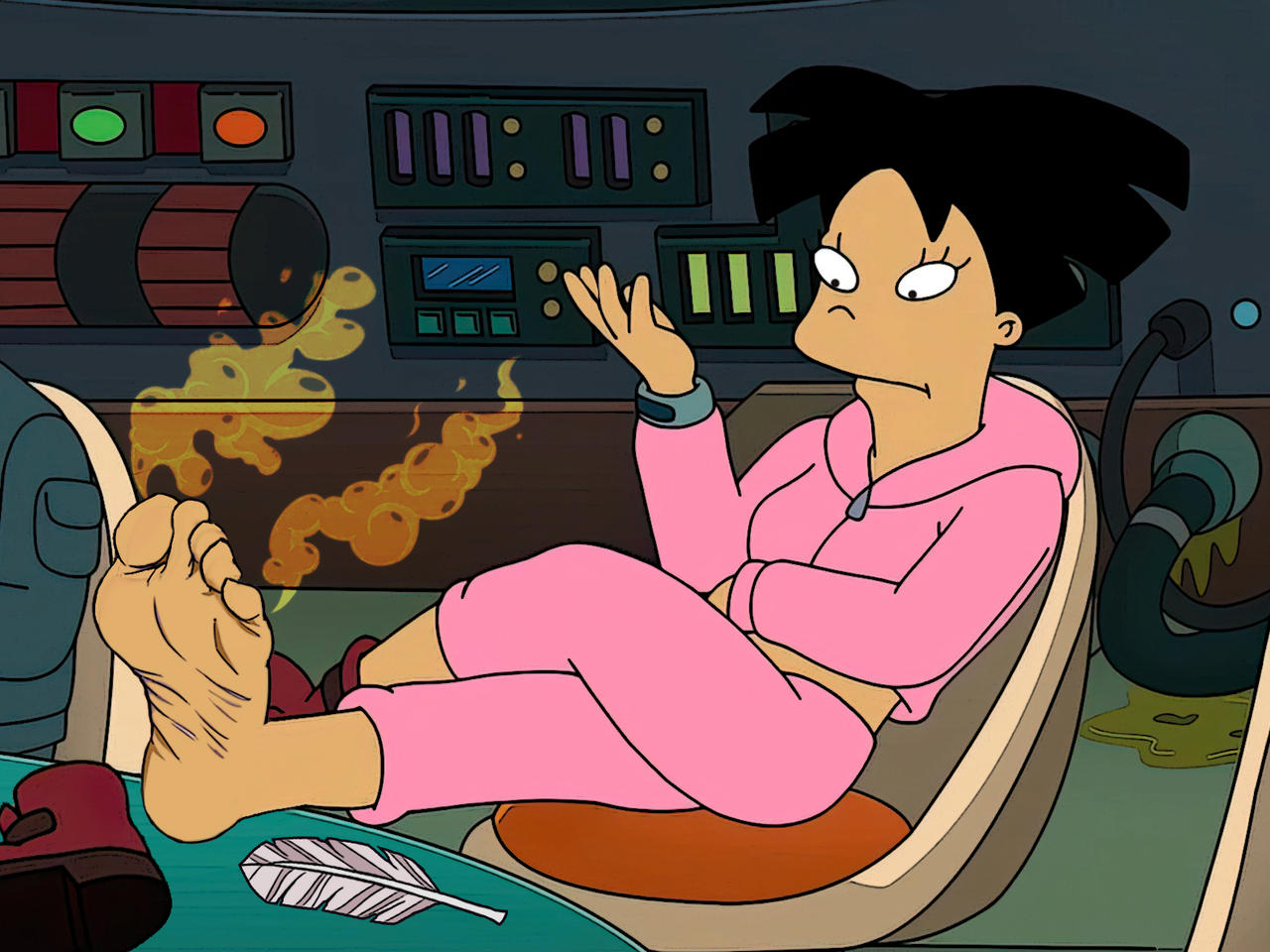Amy Relaxation Stinky Feet By Zombario On Deviantart