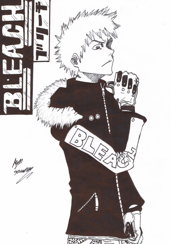 Bleach Ichigo Hand Drawing By Rtown66 On Deviantart