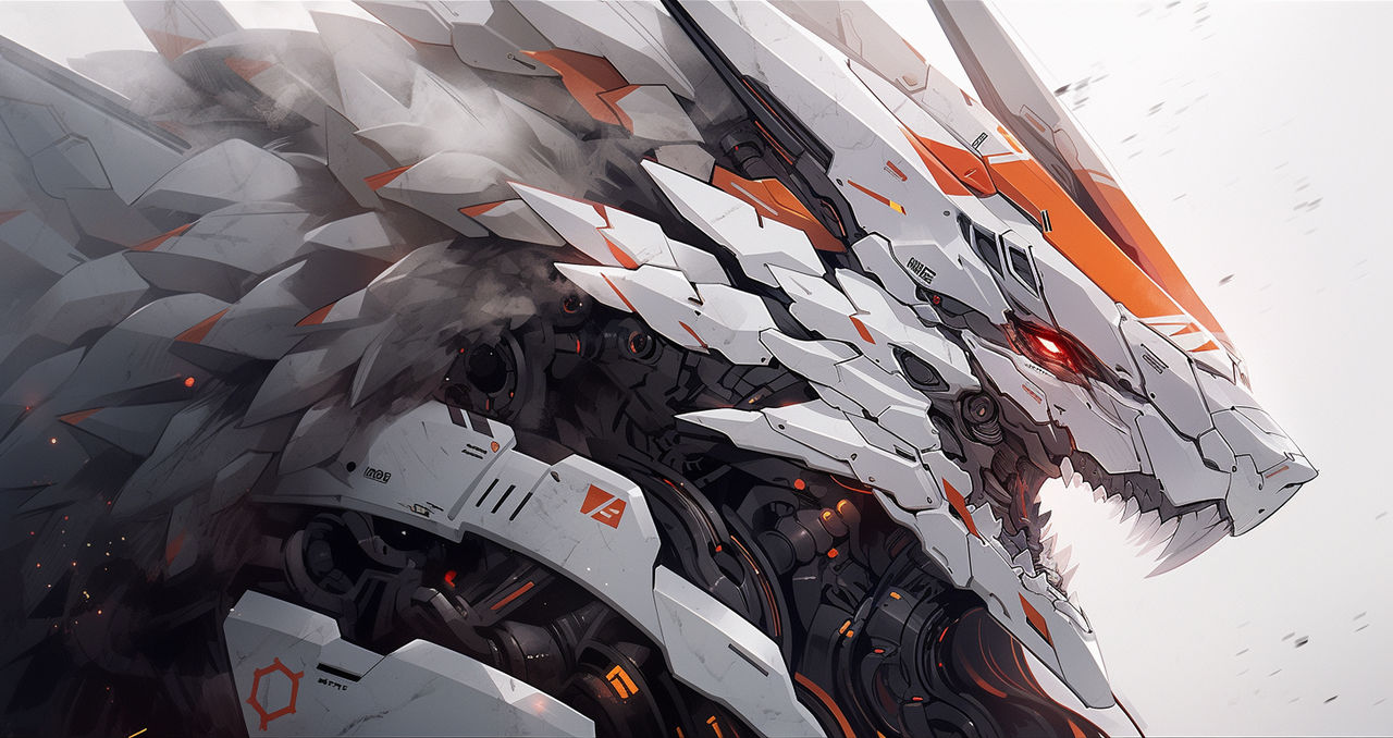 Mecha Dragon Portrait 5 By Smash1000 On Deviantart