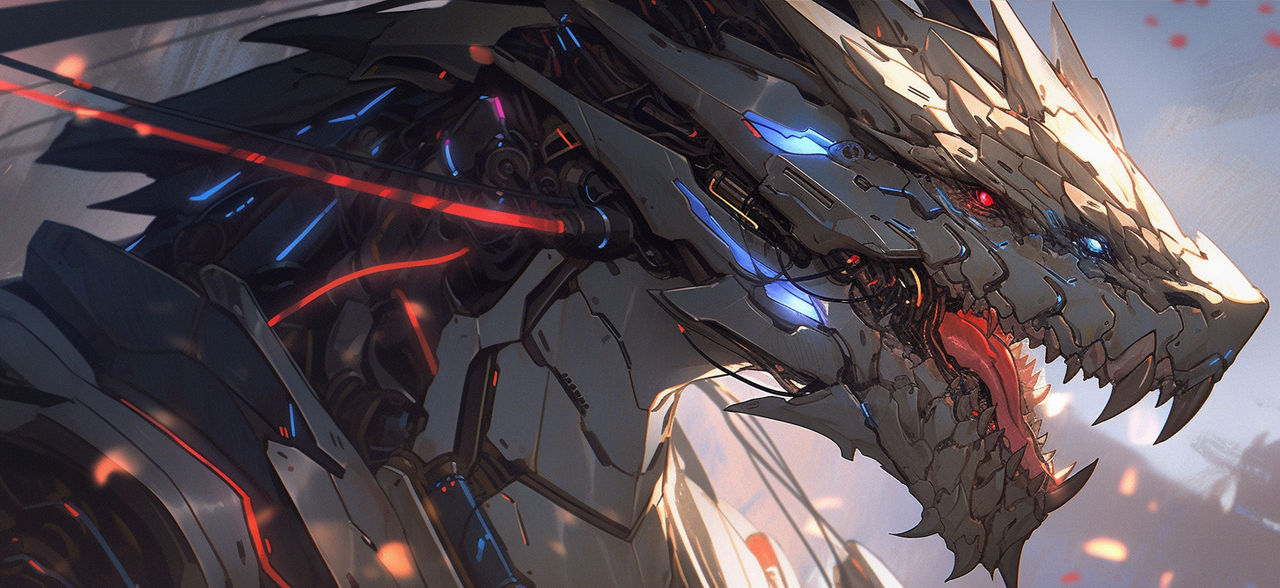 Mecha Dragon Portrait 6 By Smash1000 On Deviantart